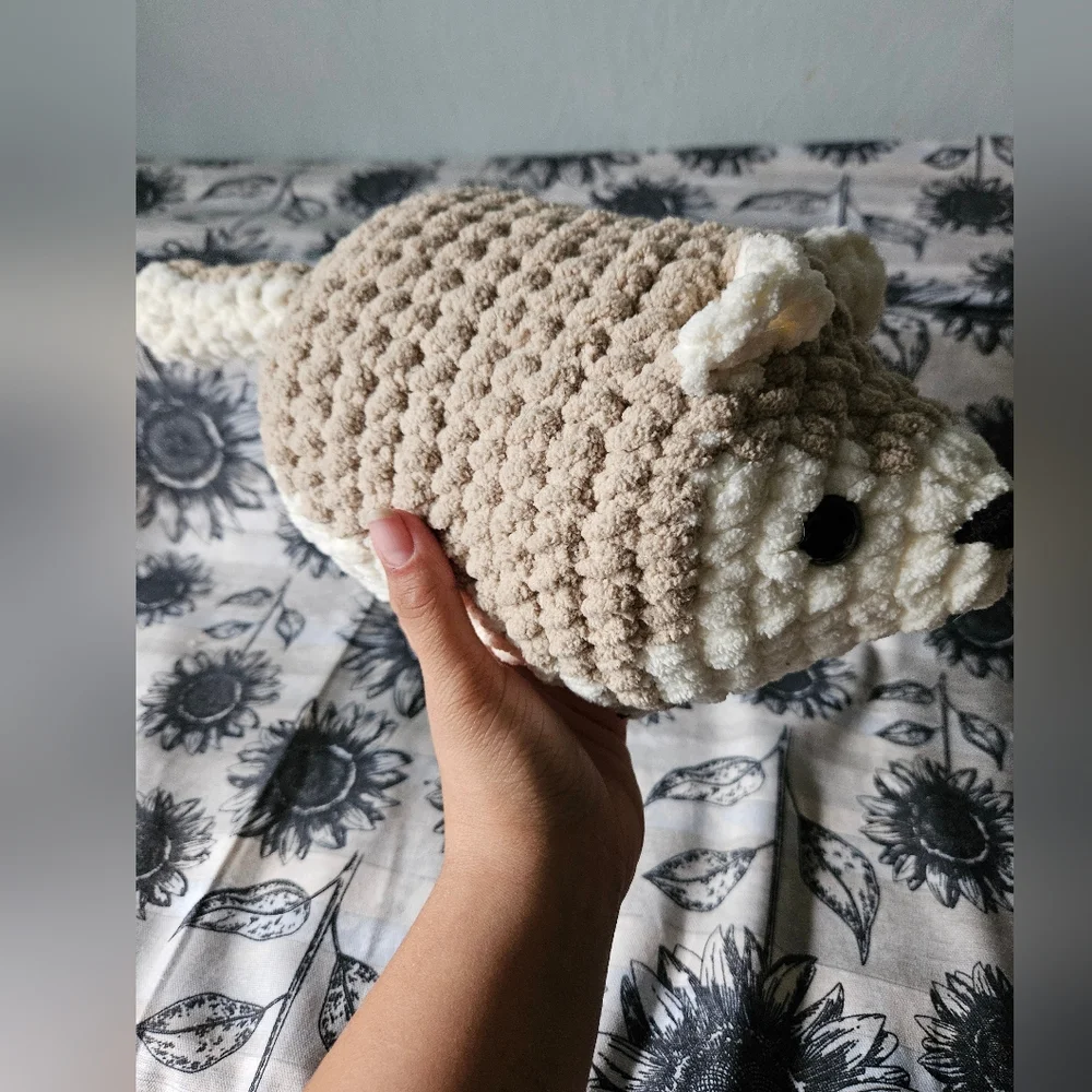 Hand Crafted | Toys | Beige Crochet Husky Loaf Dog Amigurimi Plushie ...